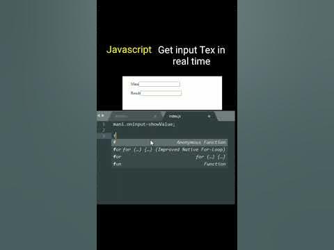 Javascript Get input Tex in real time 😎 #javascript #shortsvideo #coding #programming #education ...