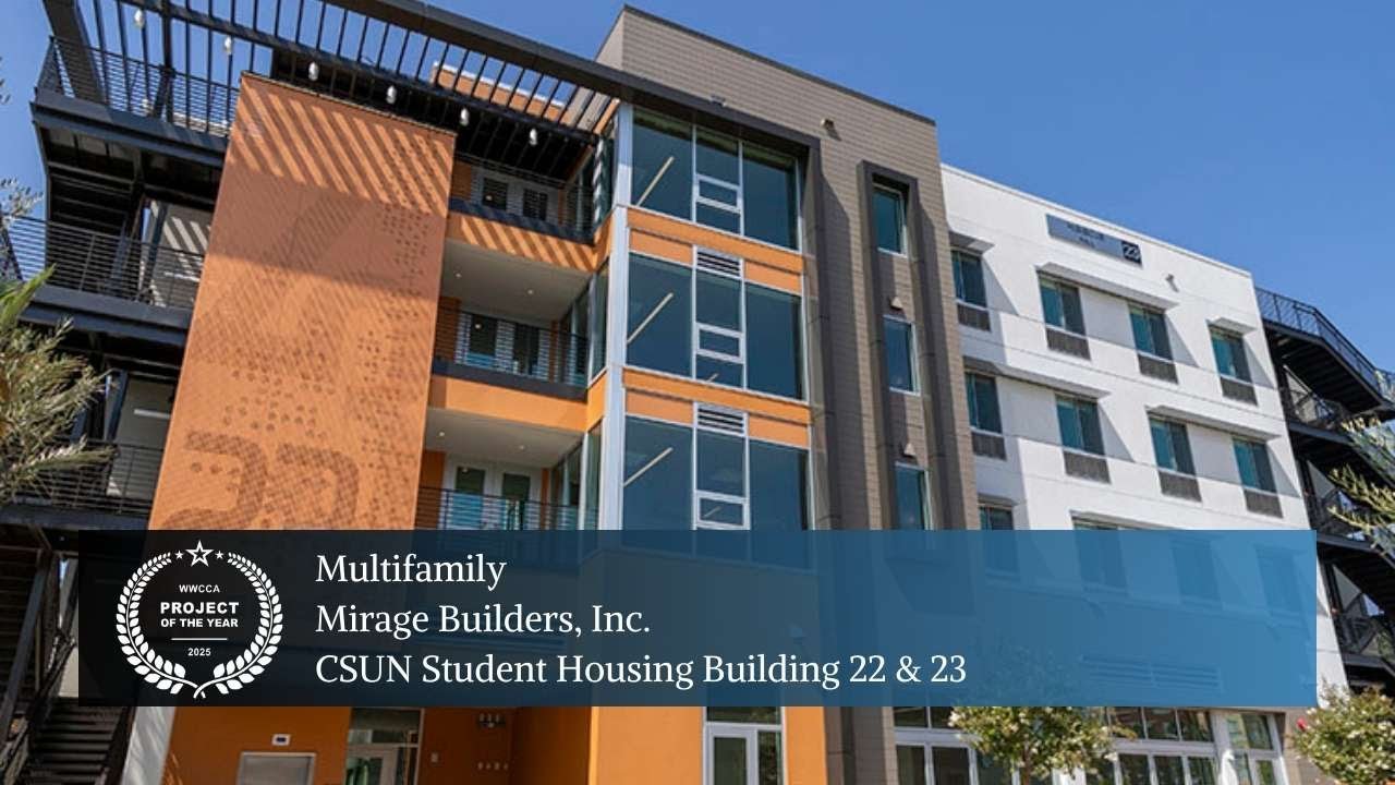 Multifamily - CSUN Student Housing Building 22 & 23 - Mirage Builders ...