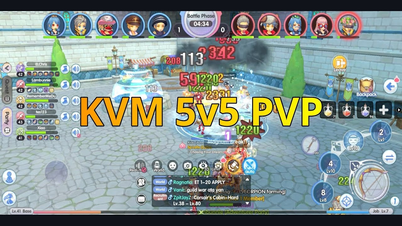 Ragnarok X: Next Generation KVM 5v5 PVP Hunter Gameplay - YouTube