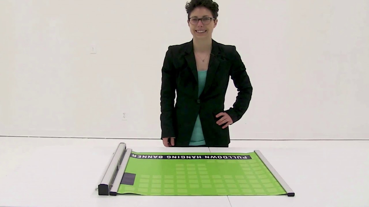 Pulldown Hanging Banner - Changing Graphics - YouTube