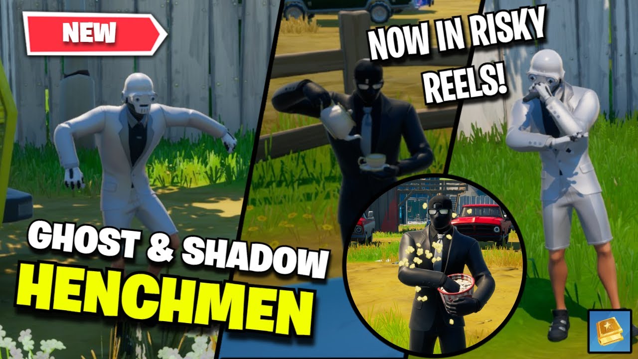 Fortnite | Ghost and Shadow Henchmen Visit Risky Reels - v17.10 - YouTube