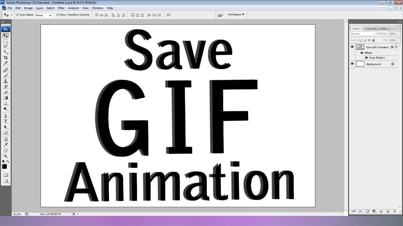 How To Save GIF Animation Complete Process In Photoshop CC In Hindi ...