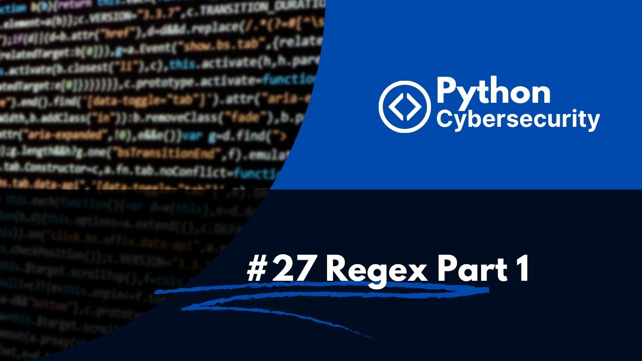 بايثون للامن السيبراني #27 | Regular expression part 1 - YouTube