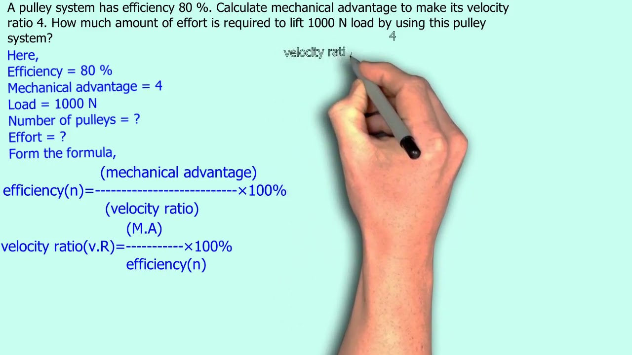 class nine simple machine efficiency - YouTube
