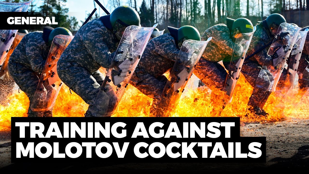 How Soldiers Prepare for Molotov Cocktail Attacks - YouTube