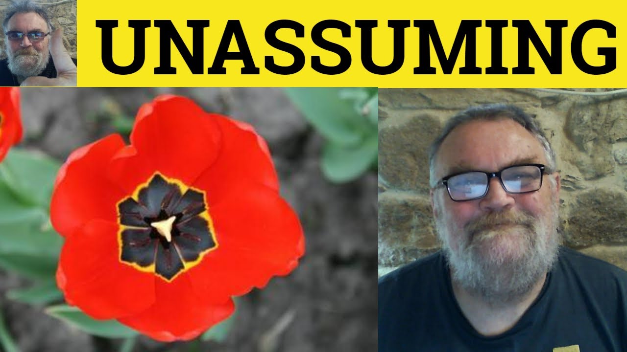 🔵 Unassuming Meaning - Unassuming Examples - Unassuming Definition ...