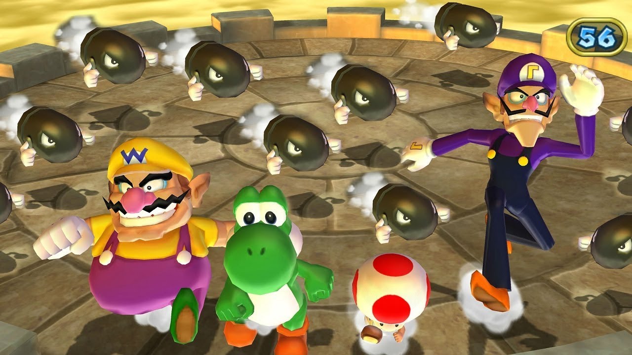 Mario Party 9 Step It Up - Wario vs Waluigi vs Yoshi vs Toad Master ...