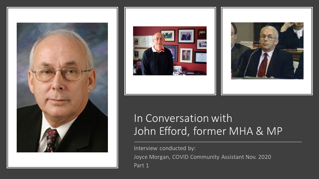 In Conversation with John Efford part 1 2020 - YouTube