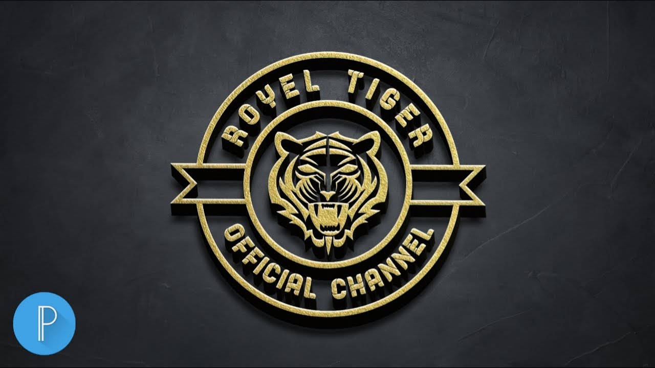 Professional Tiger Logo Design || How To Make Logo Design In Pixellab ...