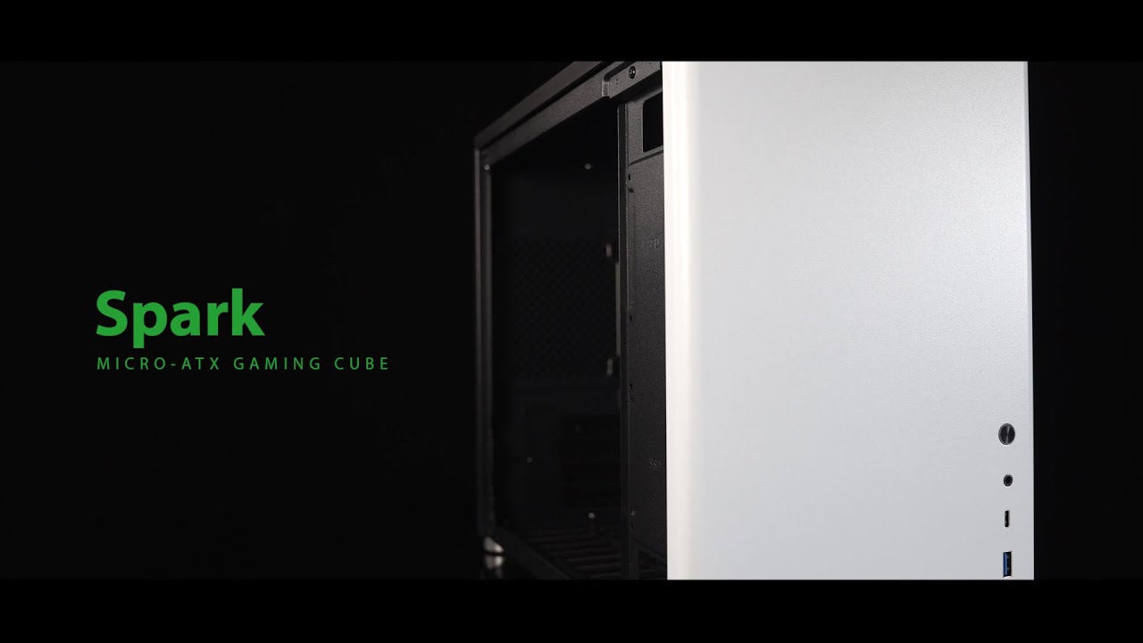 GameMax Spark White Micro-ATX Gaming Cube - YouTube