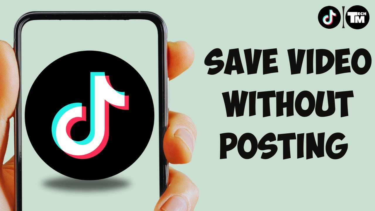 How To Save TikTok Video Without Posting | Save Tik Tok Draft Video In ...