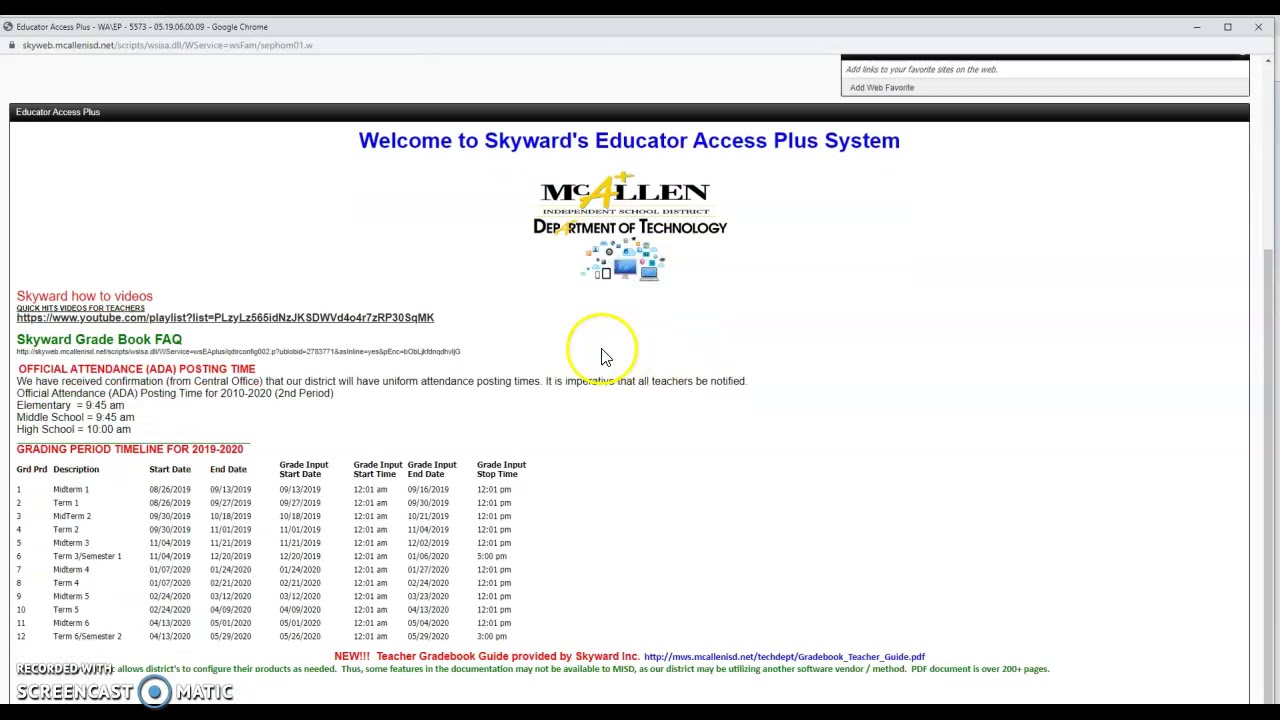 How to Skyward Access - YouTube