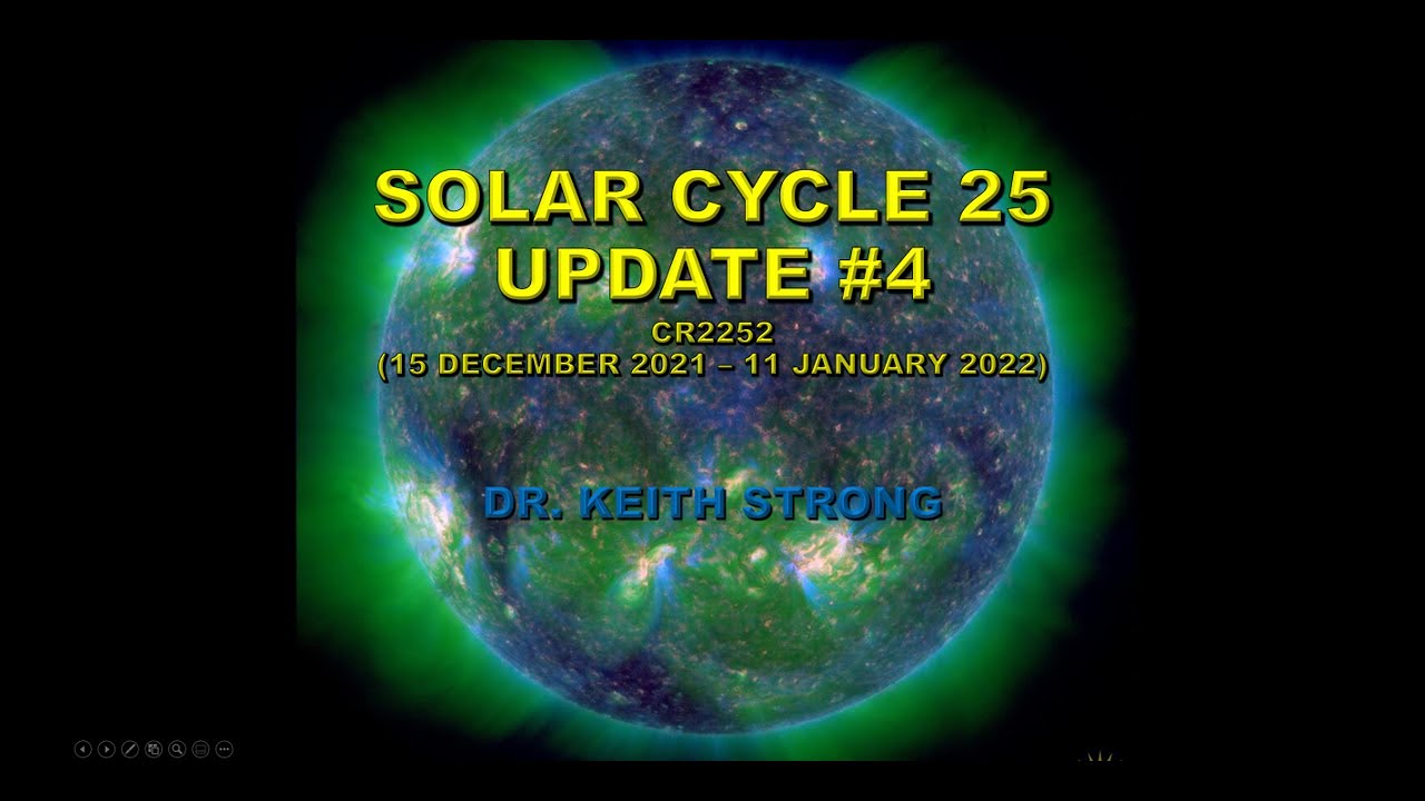 SOLAR CYCLE 25 UPDATE - 15 DEC 21 to 11 JAN 22 - YouTube