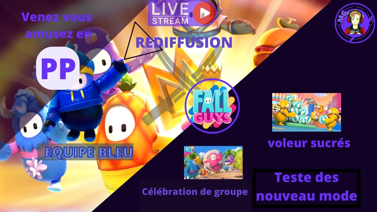 Fall Guys ss1 PP en équipe + guerre de communauté et teste des nouveaux ...