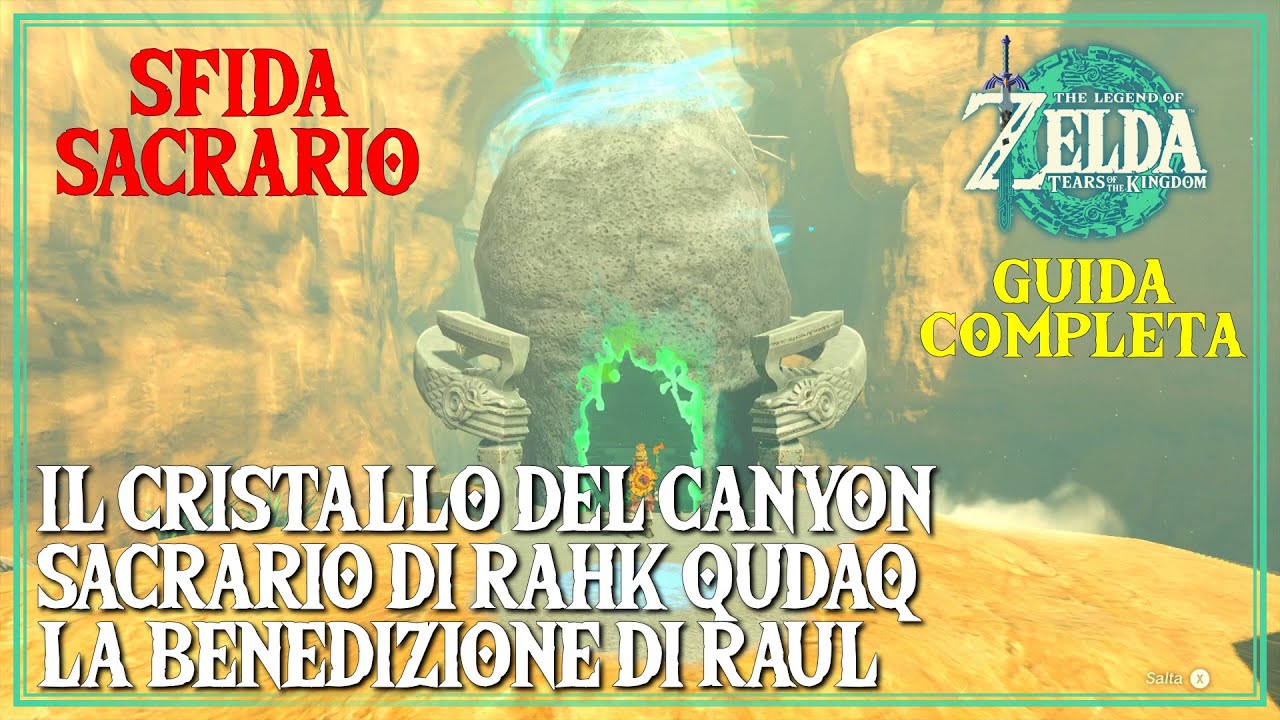 Sfida Sacrario Il Cristallo del Canyon Sacrario di Rahk Qudaq Zelda ...