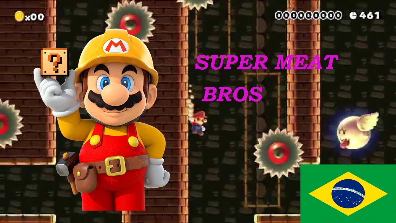 SUPER MEAT BROS - EASY!! MARIO MAKER BRASIL - YouTube