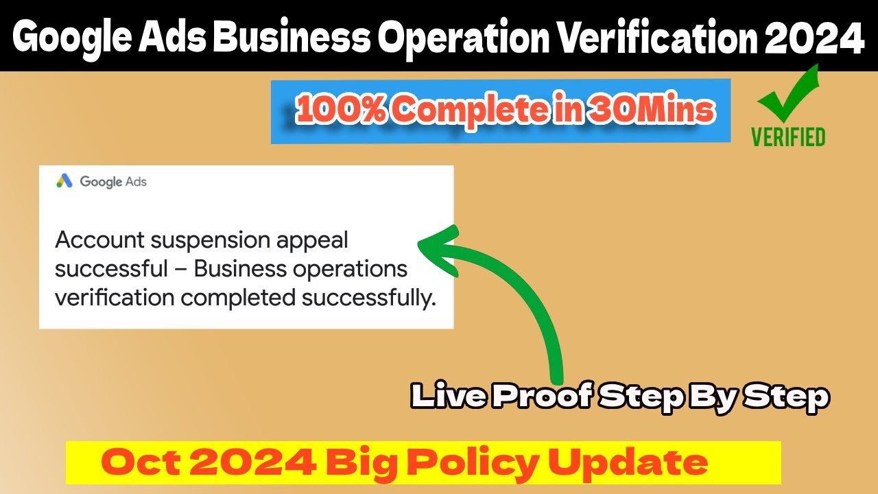 How to Complete Google Business Operation Verification | Step-by-Step ...