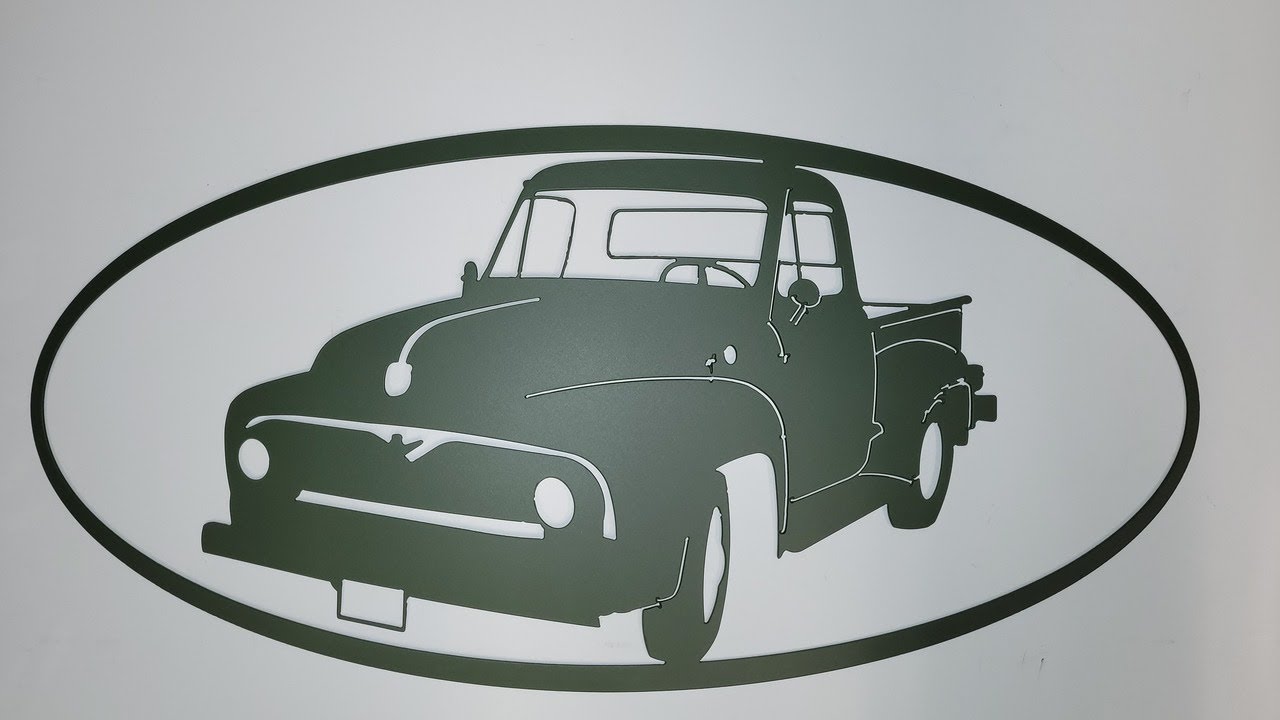 Crossfire Pro CNC plasma cut 1955 Ford F100 - YouTube