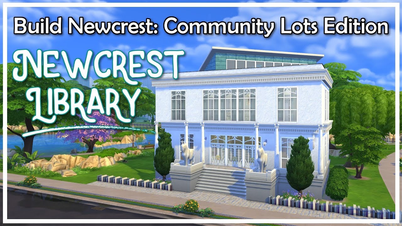 Newcrest Library - The Sims 4 Speed Build - YouTube