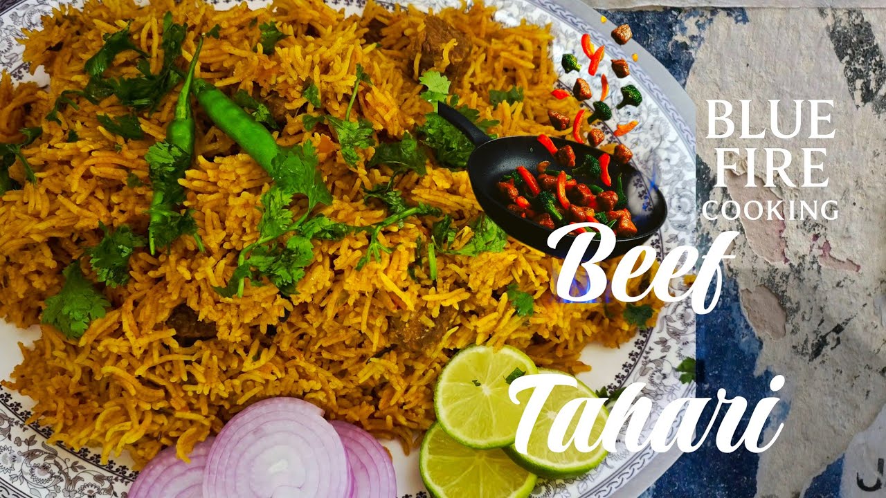 Hyderabadi Spicy Beef Tahari - YouTube