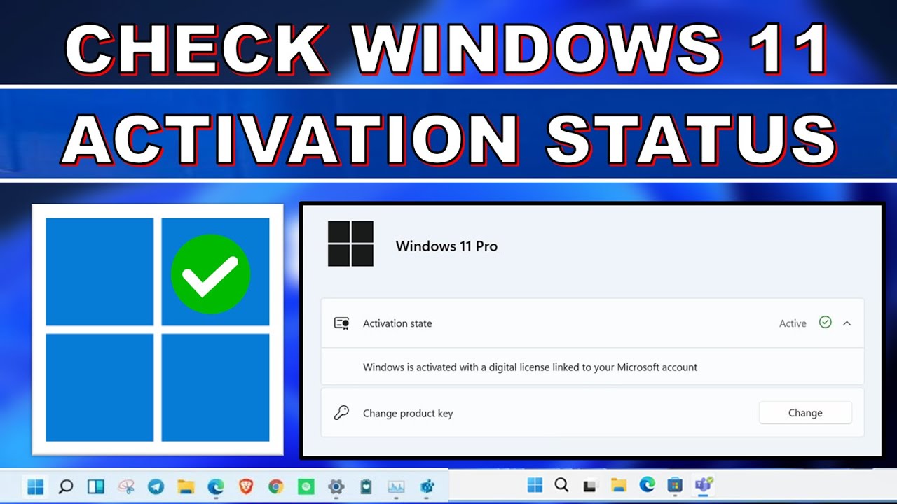 How to Check Windows 11 Activation Status - YouTube