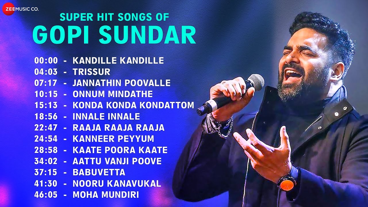 Gopi Sundar Super Hit Songs | Audio Jukebox | Moha Mundiri, Innale ...