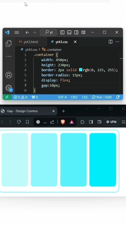 Css Gap Property Tutorial Html Css Csstips Csstutorial Youtube