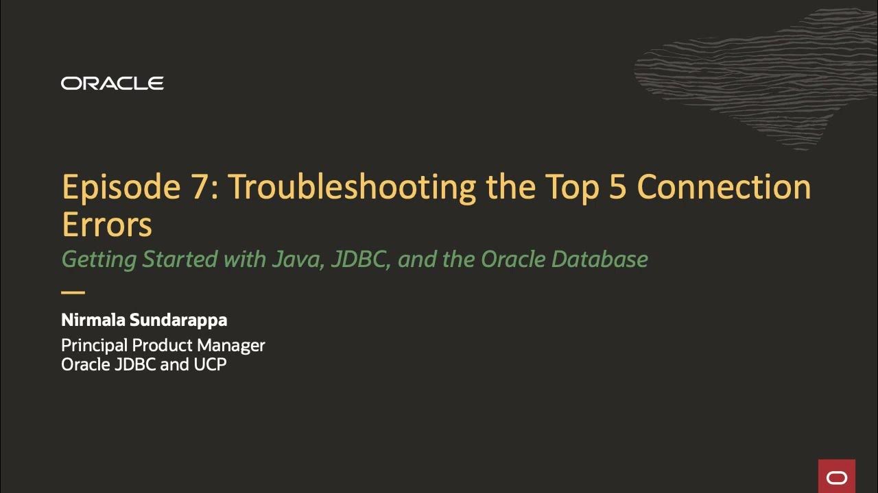 Episode 7: Troubleshooting the top 5 connection errors - YouTube