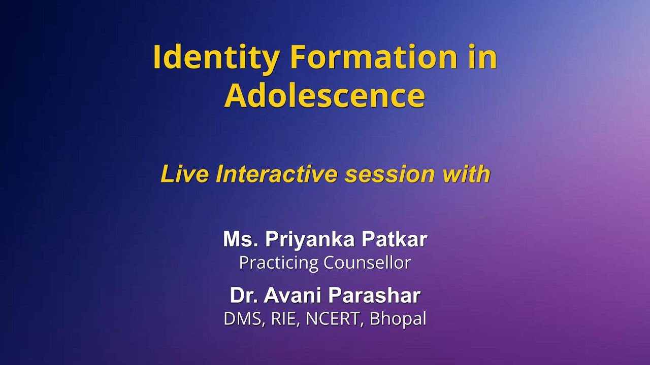 Sahyog : Identity Formation in Adolescence - YouTube