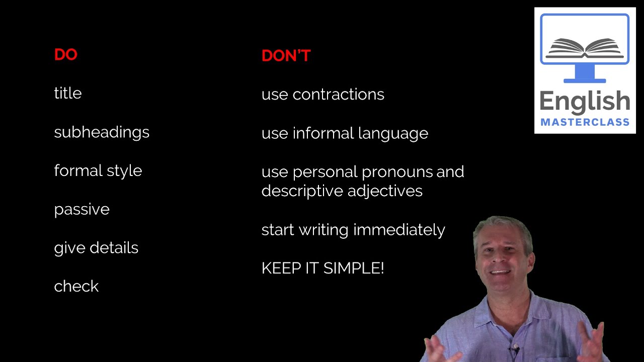 How to write a Report for the Cambridge B2 First (FCE) exam - YouTube