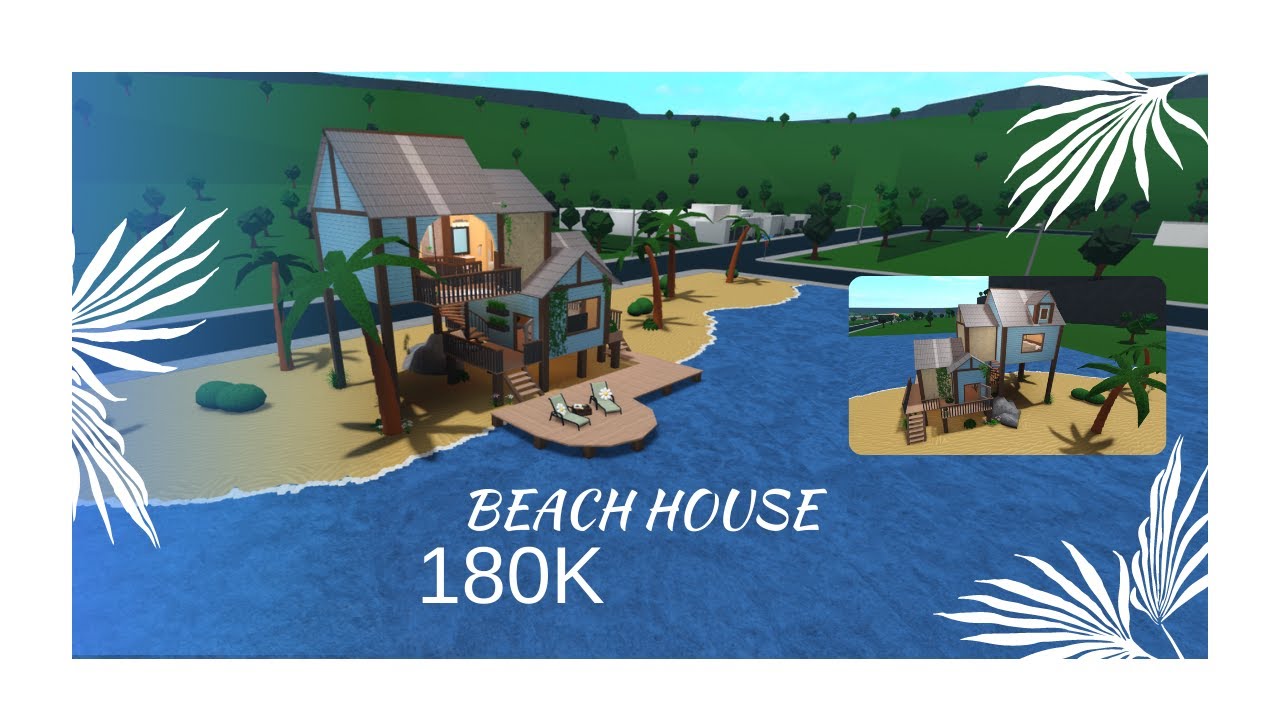 ROBLOX | BEACH HOUSE (181K) | BLOXBURG SPEEDBUILD - YouTube
