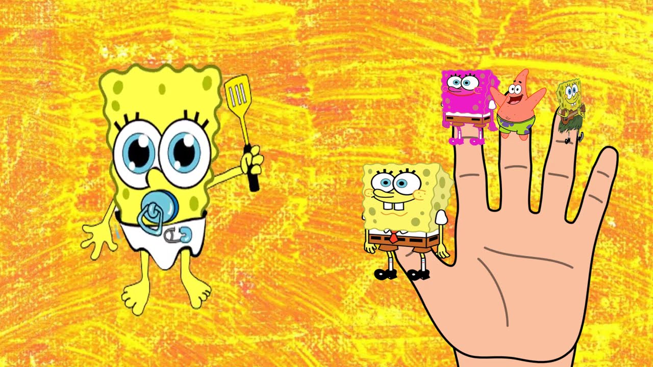SpongeBob SquarePants Finger Family Song Nursery Rhymes SpongeBob Songs ...
