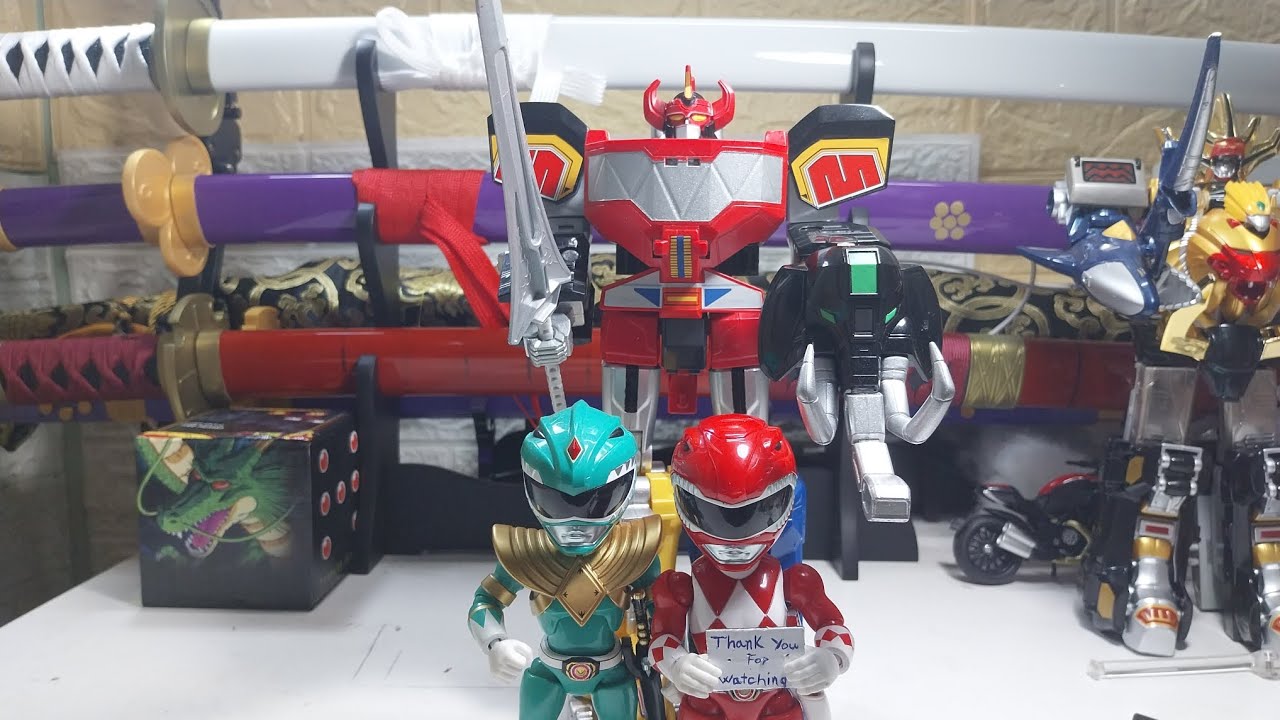 Mighty Morphin Power Rangers Transformation in Stop motion#stopmotion # ...