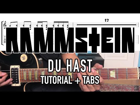 Du Hast - Rammstein (Guitar Lesson + Tab) - YouTube