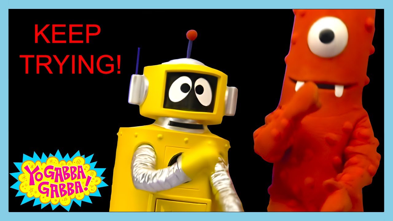 KEEP TRYING! 😃 🎵 | YO GABBA GABBA | WildBrain Jam 🎶 - YouTube