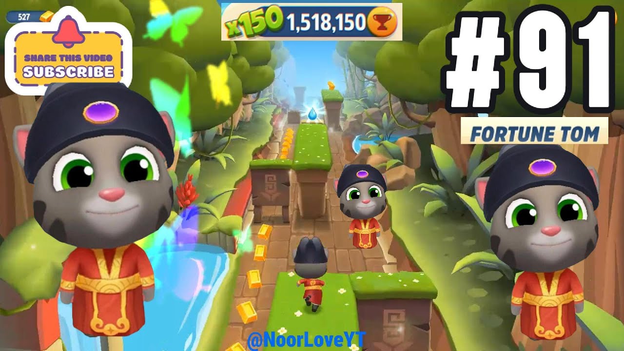 Talking Tom Gold Run Fortune Tom 91 - YouTube