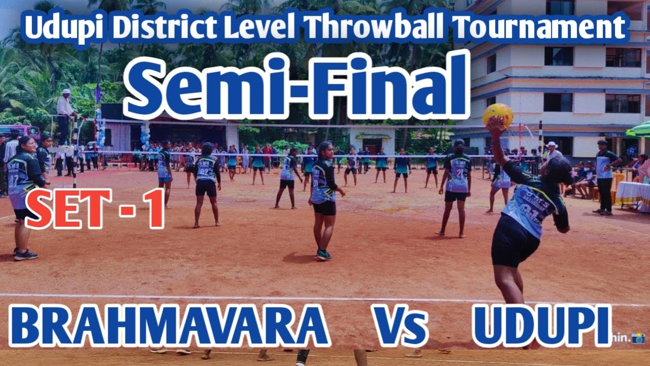 Udupi vs Brahmavara | Women’s Throwball Semifinal | Udupi District PUC ...