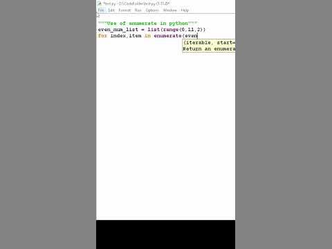 enumerate in python #shorts - YouTube
