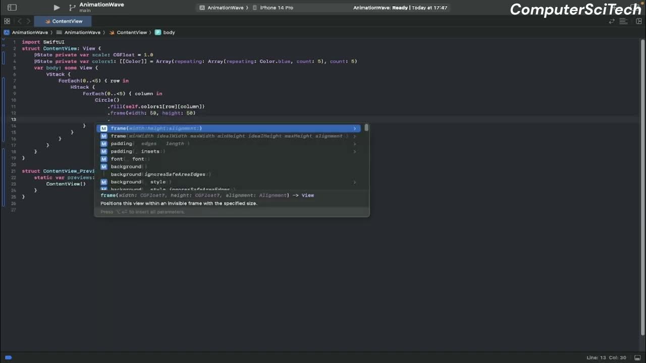 How to code an Animated Wave Effect in SwiftUI - YouTube