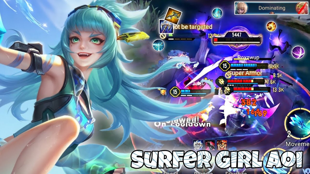 Aoi New Skin "Seaside Surfer" Jungle Pro Gameplay | Arena of Valor | Liên Quân mobile | CoT ...