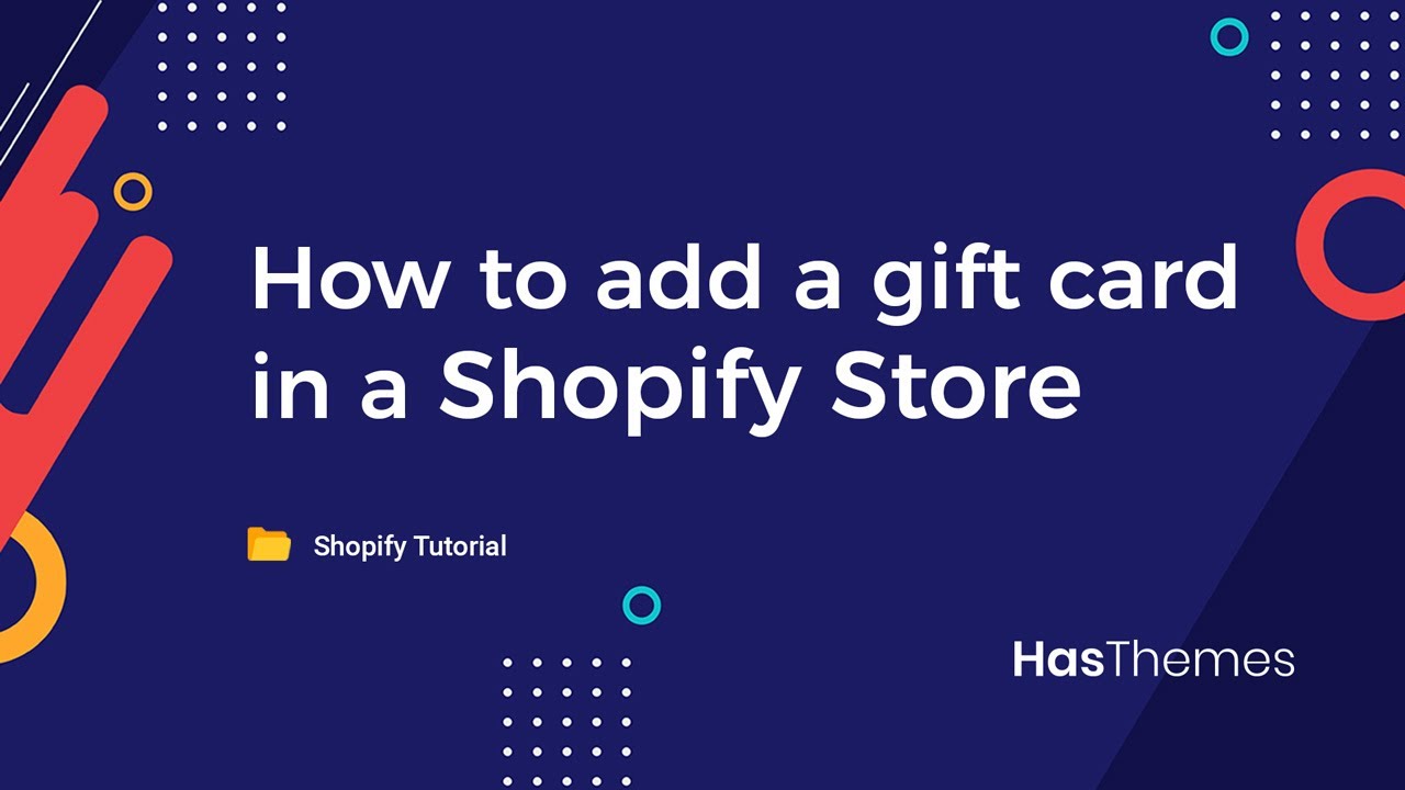 How to create gift card in Shopify | Shopify tutorial for beginners ...