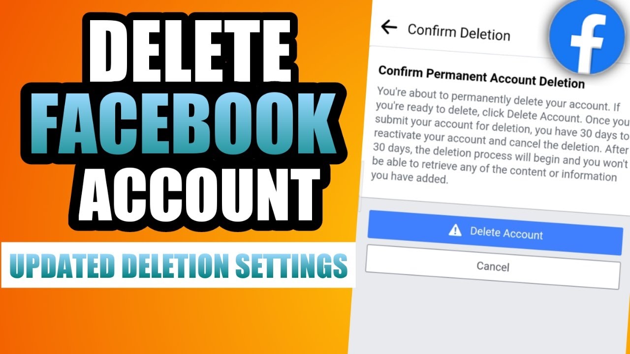 HOW TO DELETE FACEBOOK ACCOUNT | FACEBOOK DELETION UPDATED SETTINGS ...