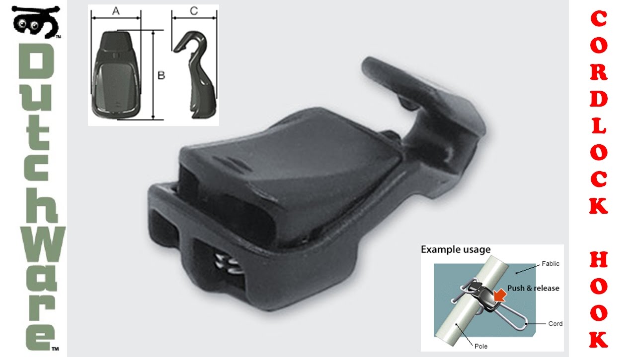 Cord Lock Hook - Hammock Hardware | DutchWare Gear