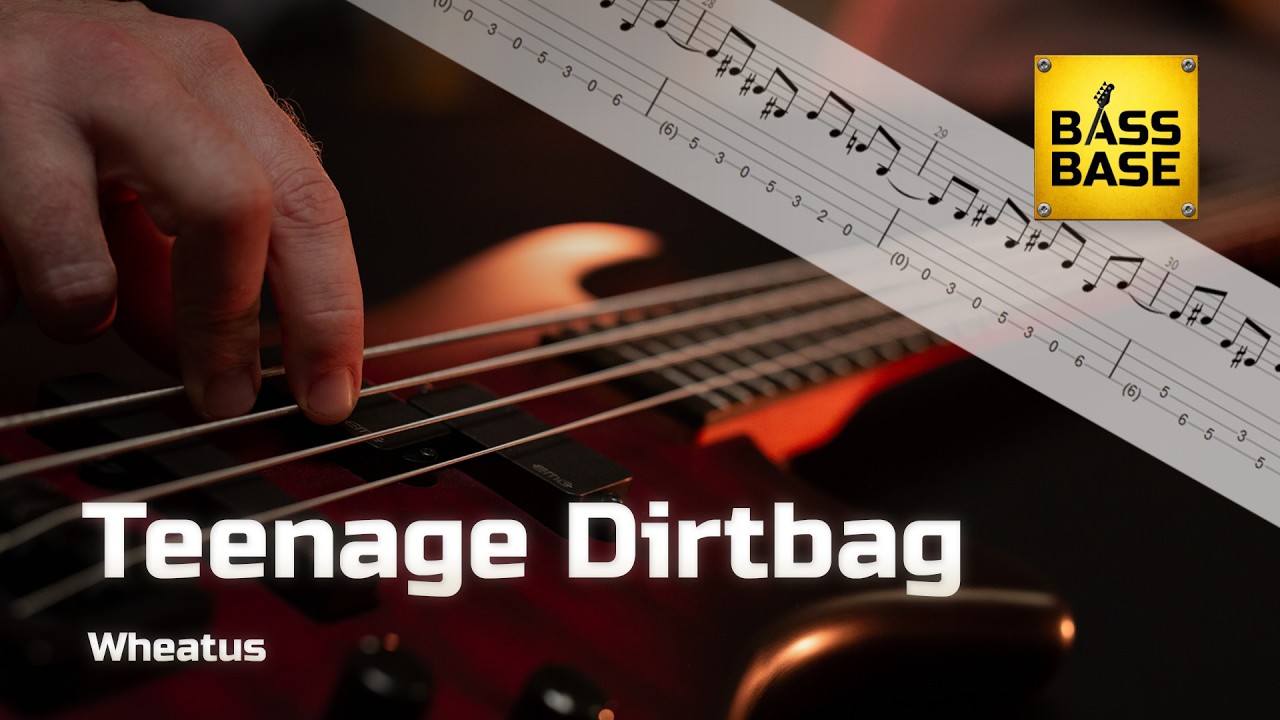 Teenage Dirtbag - Wheatus - Bass cover with tabs - YouTube