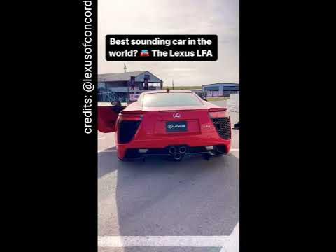 Best Sounding CAR in the World? Lexus LFA - YouTube