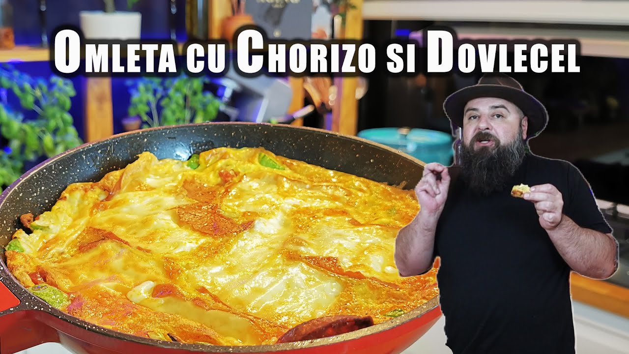 Omleta cu Dovlecel, Cas Afumat si Carnat Chorizo - Florin Arvunescu ...