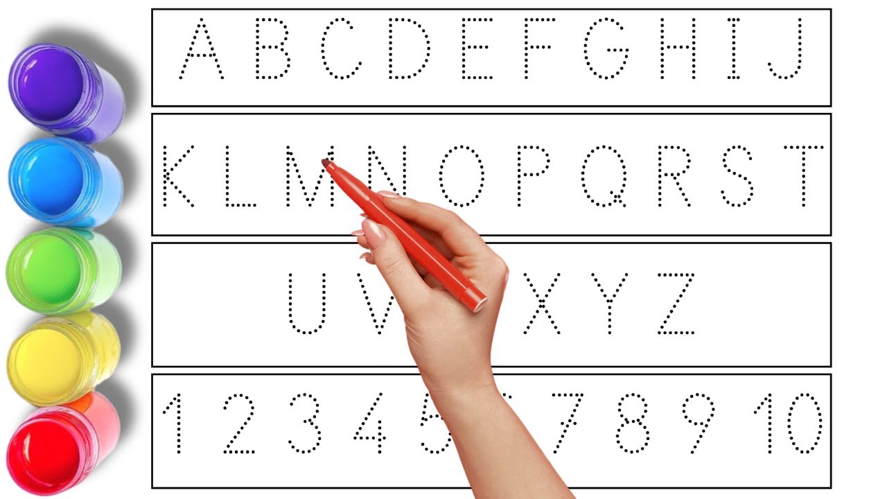 How To Learn Master 1 to 30! Fun Alphabet Tracing & Number Writing for ...