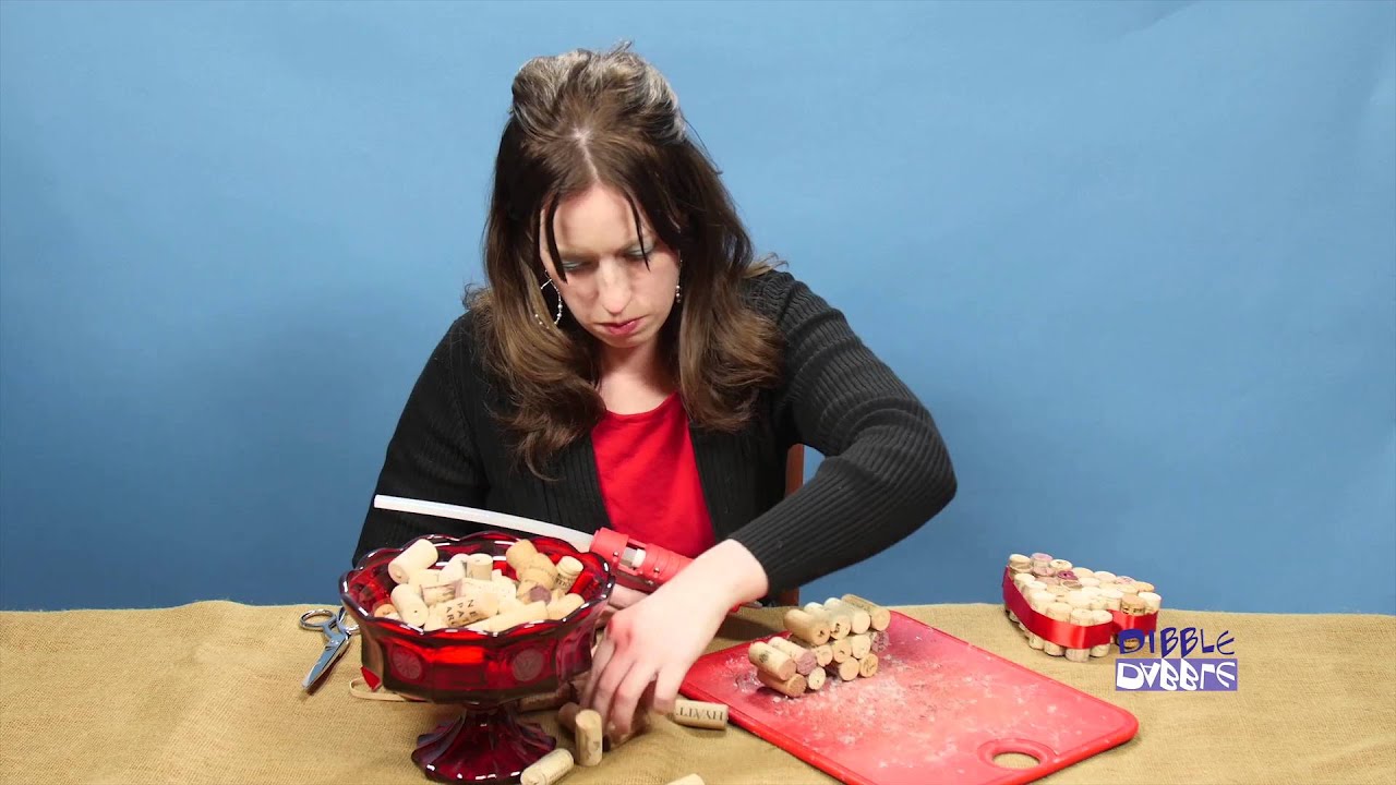Dibble Dabble Designs: Cork Heart DIY - YouTube