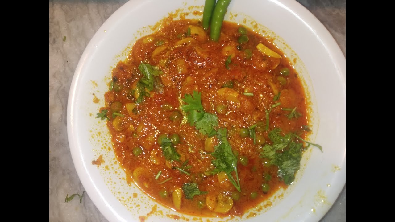 Mushroom matar Ki Sabzi | Mushroom recipe | IN HINDI | Indian Recipe ...