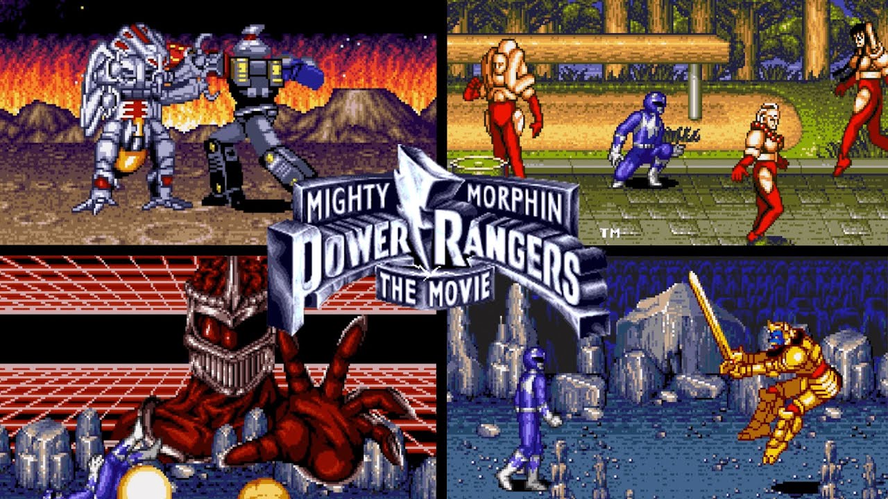 Mighty Morphin Power Rangers: The Movie (Sega Genesis) ВСЕ БОССЫ - YouTube